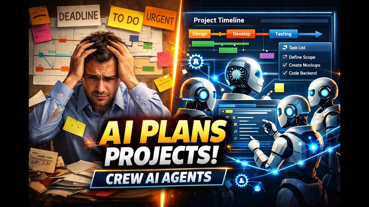 AI Agents Plan Projects Automatically 🤯 CrewAI Tutorial