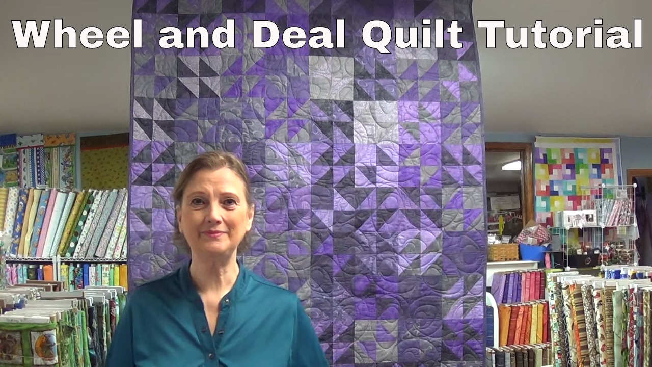 Wheel and Deal Quilt using Fabric Jewels