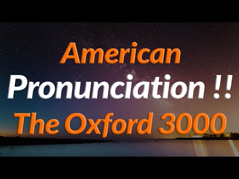American Pronunciation !! The Oxford 3000 Words - English Words List