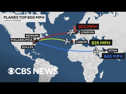 3 commercial flights topped 800 mph
