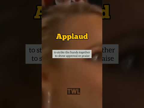 𝗔𝗽𝗽𝗹𝗮𝘂𝗱 meaning| What is 𝗮𝗽𝗽𝗹𝗮𝘂𝗱.|New words.Day 37:Word 37#applaud #applaudmeaning #clapping