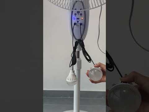 Rechargeable Standing Fan 16 Inch Showing #energyefficient #fan#rechargablefan #standfan