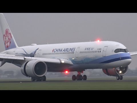 HEAVY Morning Arrivals 2x A350, B777, A330, B747, B767 Amsterdam Schiphol Airport