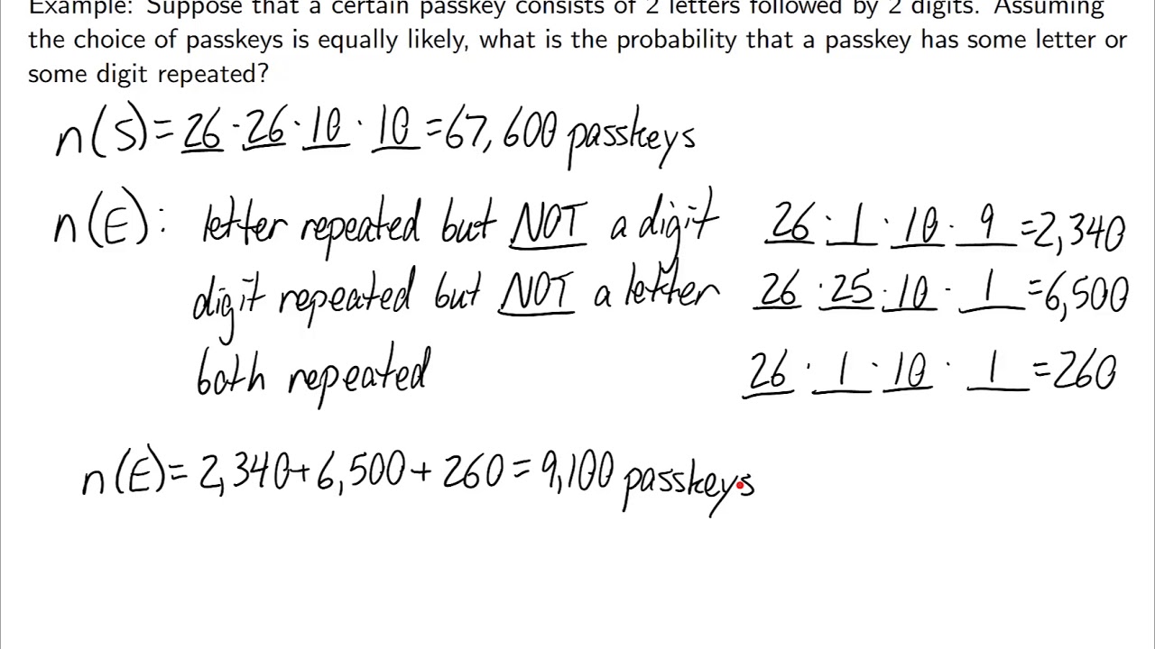 Probability - Using the Counting Techniques