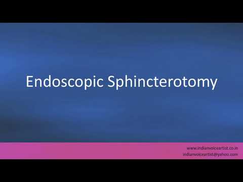 Pronunciation of the word(s) "Endoscopic Sphincterotomy".