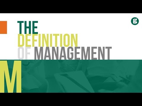 The Definition of Management