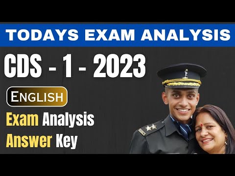 CDS Answer key 2023 | CDS 1 2023 English Answer Key | CDS analysis 2023 English | CDS answer key