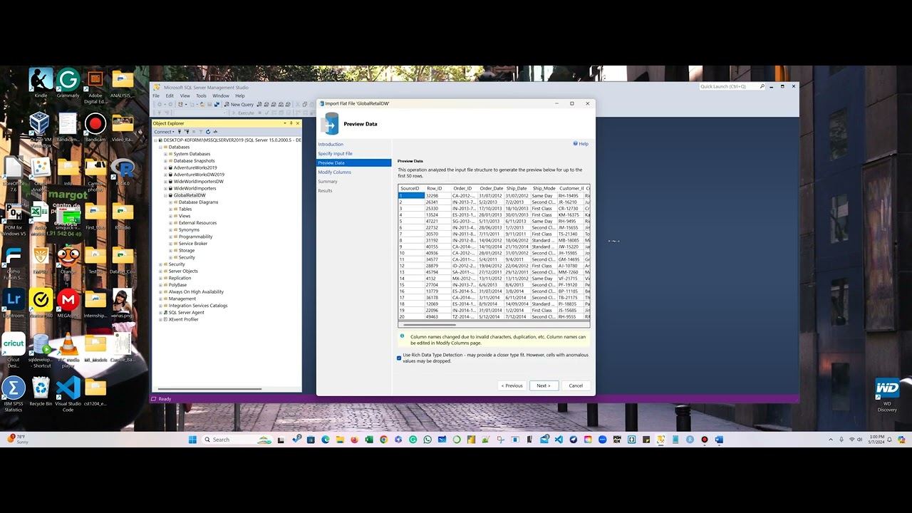 Step 1: Setting Up Your Data Warehouse Environment with MS SQL Server 2019