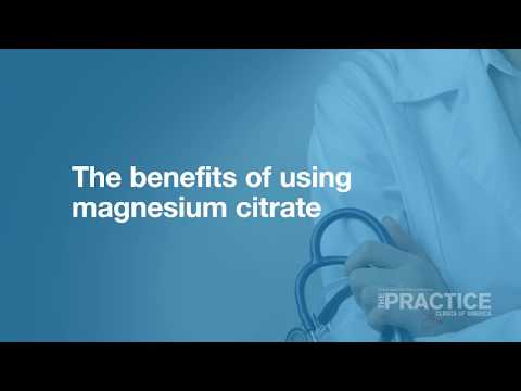 The benefits of magnesium citrate