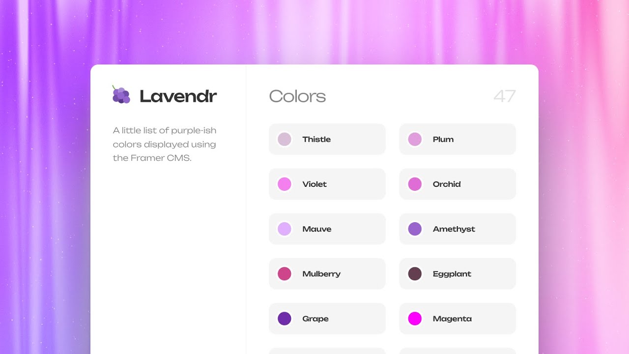 Framer Update: CSV Import