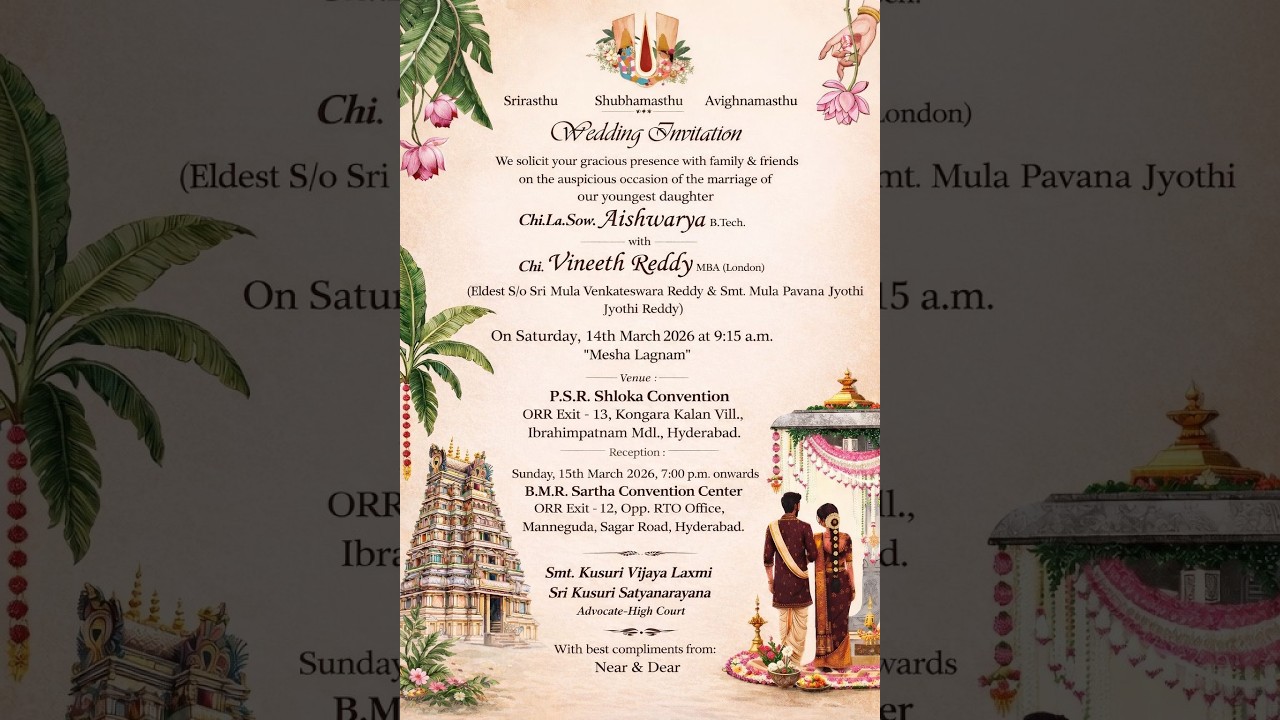 Aishwarya Weds Vineeth Reddy