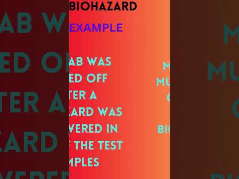 BIOHAZARD MEANING