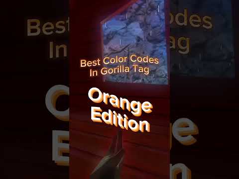 I hope you guys like this codes! Gorilla tag best color codes orange edition #oculusquest2 #colors