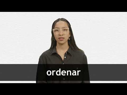 English Translation of “ORDENAR” | Collins Spanish-English Dictionary