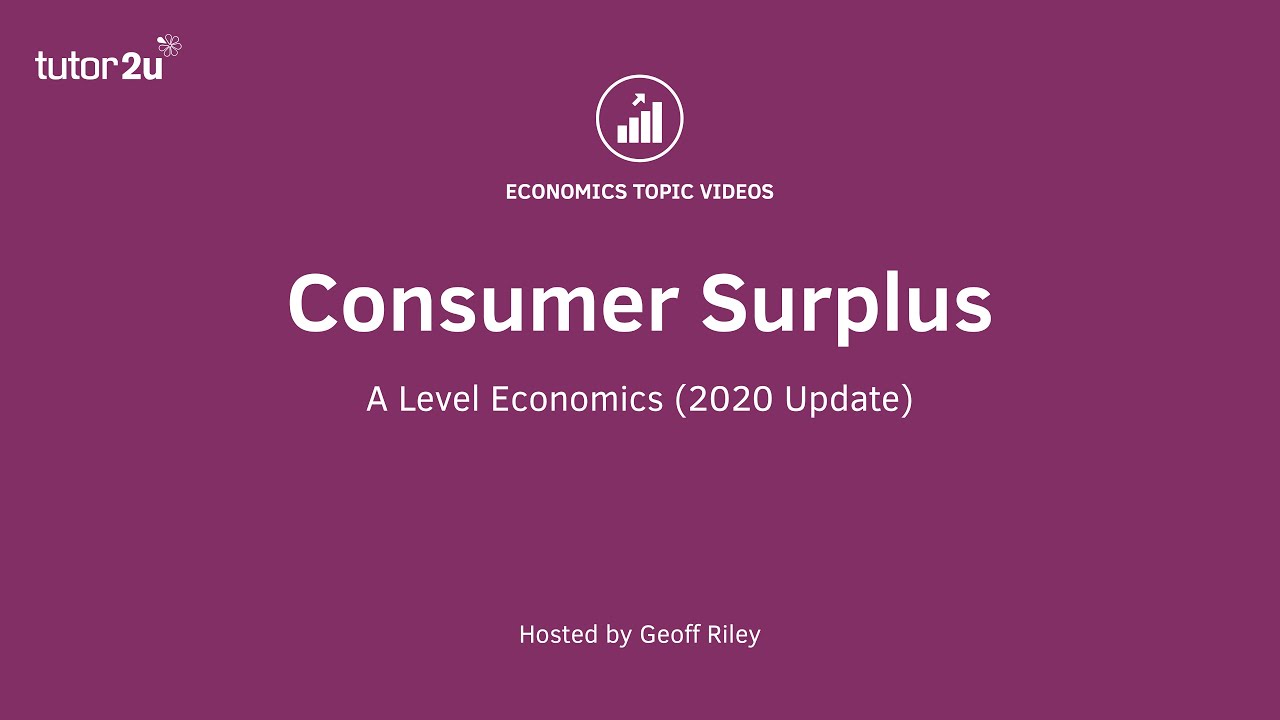Consumer Surplus Explained | A-Level & IB Economics