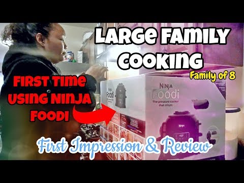 Large Family Cooking | First Time Using Ninja Foodi | First Impression & Review | Life With Vicki