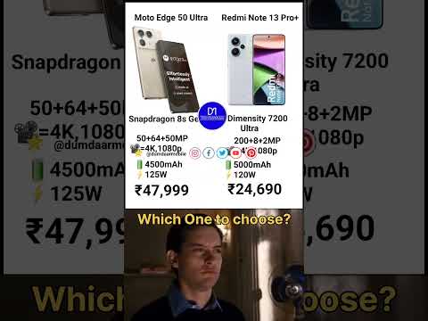 Redmi Note 13 Pro+ vs Moto Edge 50 Ultra Performance Specs