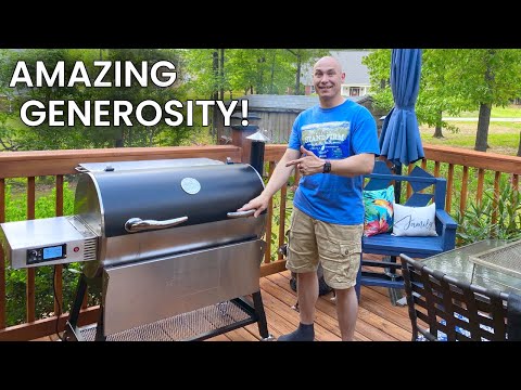 UNBELIEVABLE, A Viewer GIFTED Us a RecTeq Grill #shorts