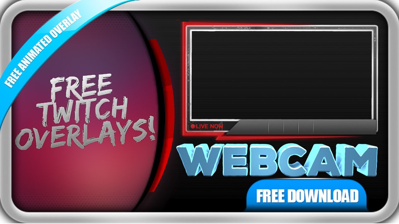 FREE ANIMATED OVERLAY - Stream Cam 16:9 - Mirror Web Camera
