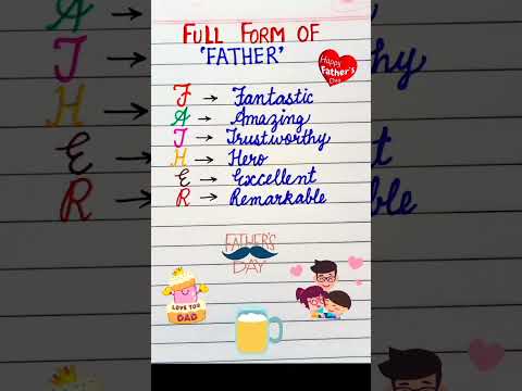 Full form of "Father" #fullform #fathersday #father #fatherlove #shorts #ytshorts #learnandrock