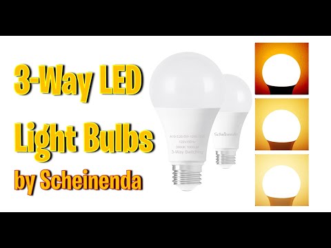 3 Way LED Light Bulbs (30, 70, 100) by Scheinenda