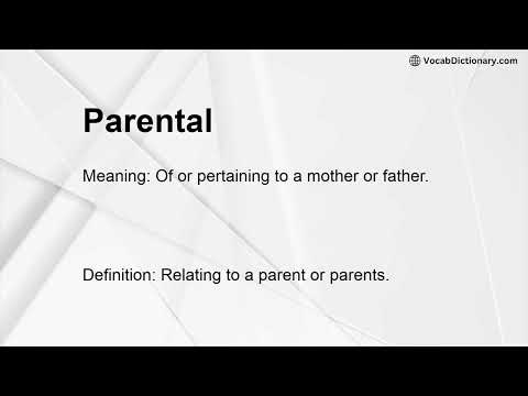 Parental Meaning
