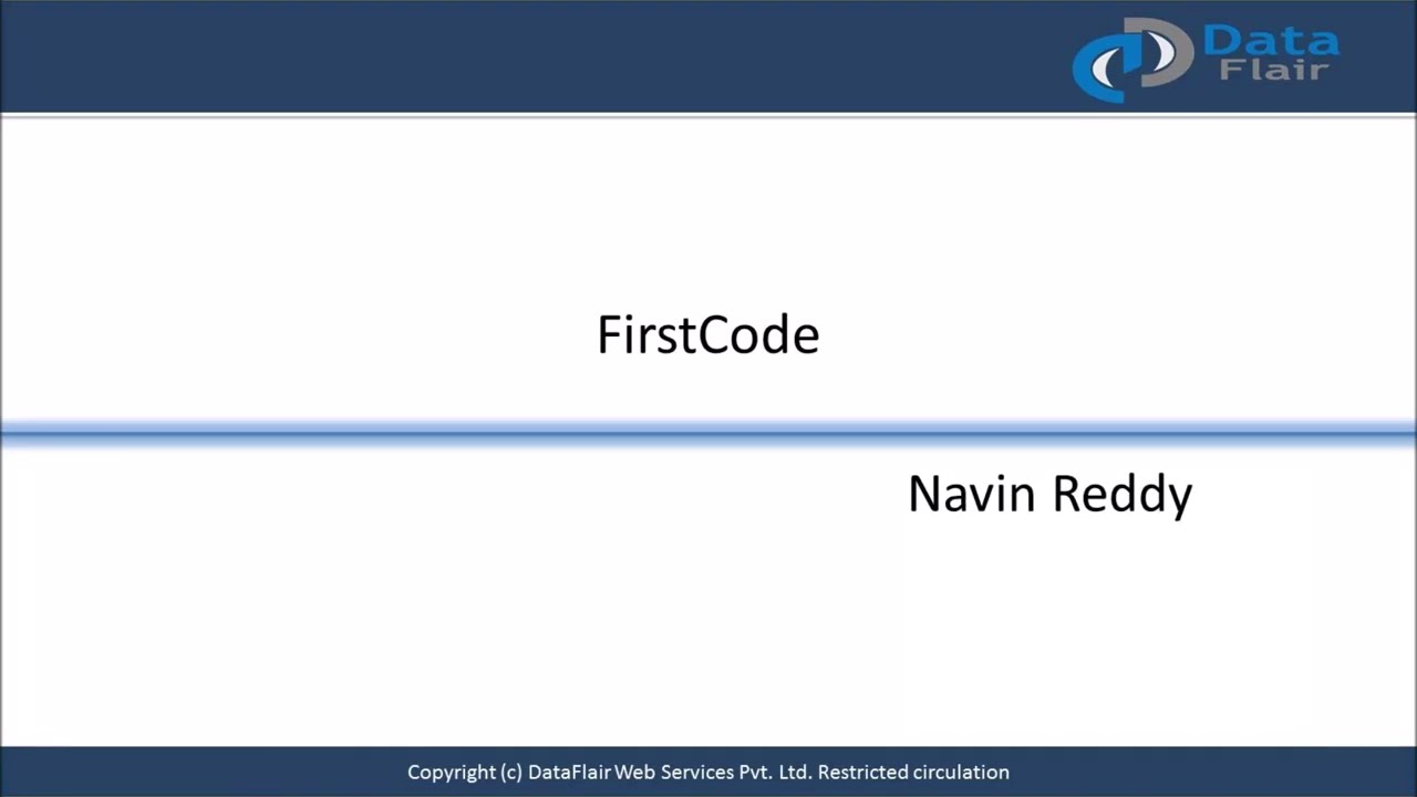 Java Hello World - FirstCode