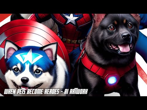 When Pets Become Heroes: The Inspiring Story of Canine Superheroes | ai artwork