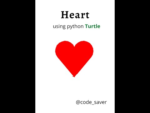 Python (Turtle) heart shape