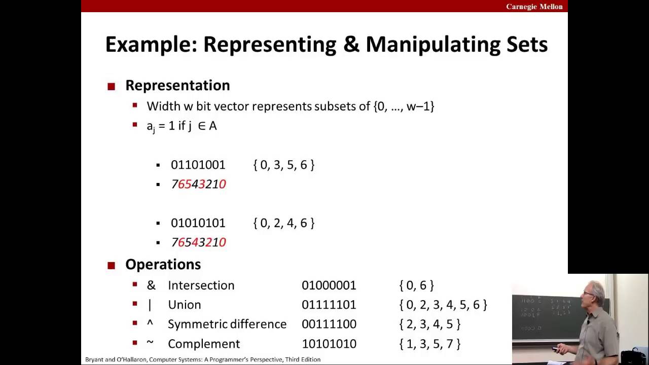 Lecture 02 Bits, Bytes, and Integers
