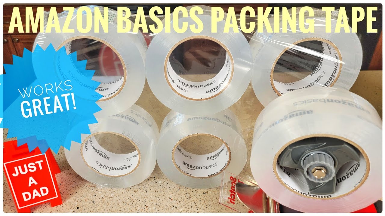Amazon Basics Clear Packing Tape Review   1/2 The Price Of Scotch