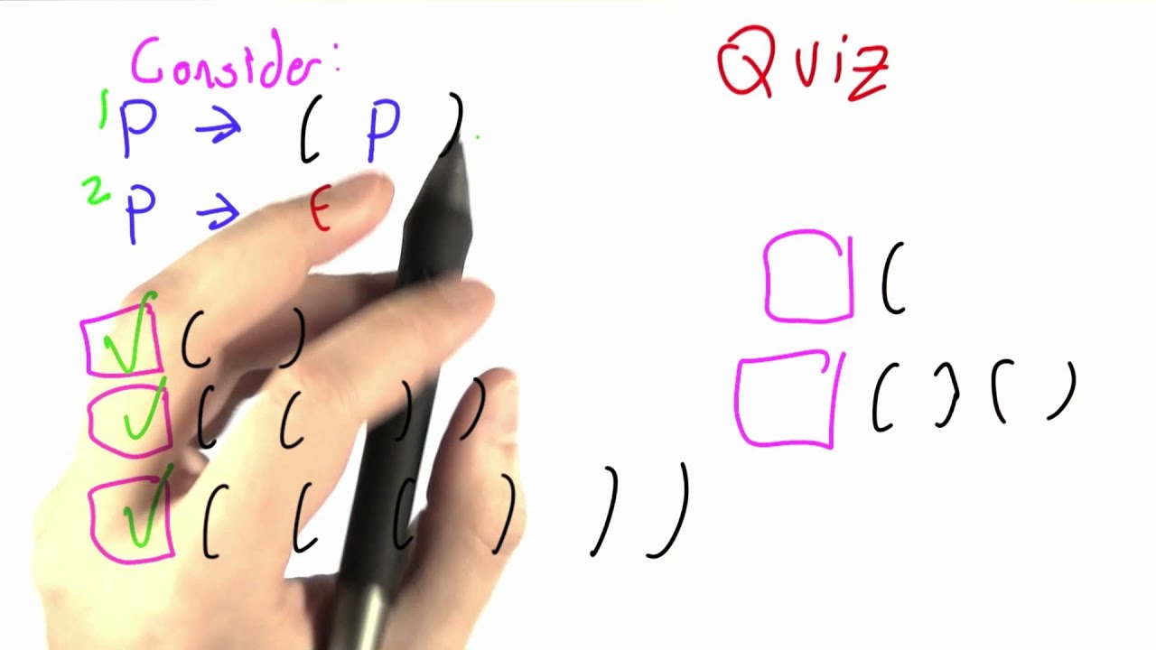 Parentheses Solution - Programming Languages