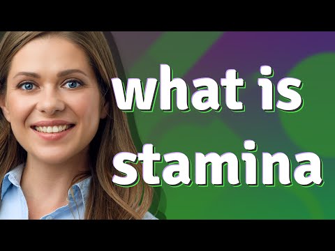 Stamina | meaning of Stamina