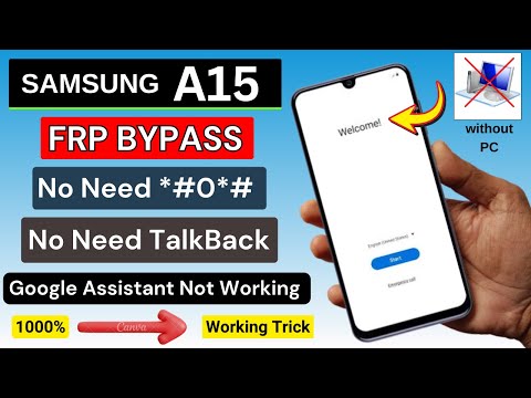 Samsung Galaxy A15 Frp Bypass Android 14 - Without PC | Samsung A15 Google Account Unlock