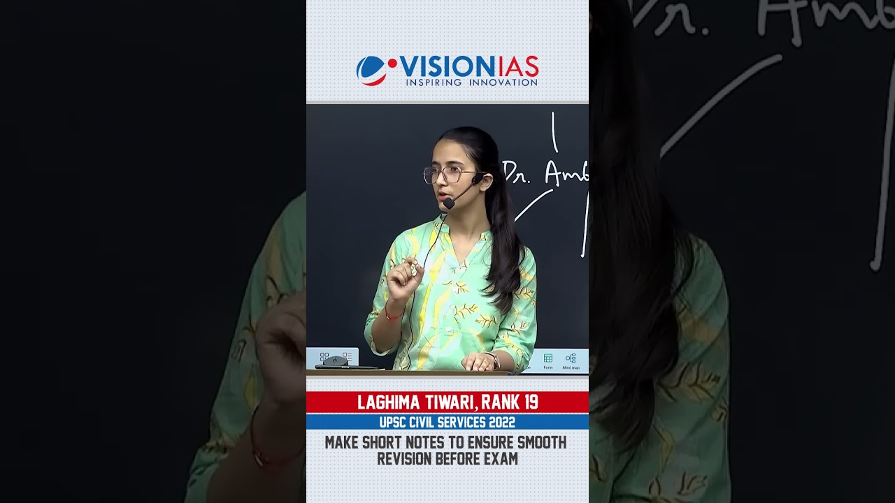 Toppers on Notes Making| Topper Tip by Ms. Laghima Tiwari, AIR 19, UPSC CSE 2022| TIP #365