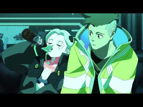 Cyberpunk Edgerunners - Rebecca and David in Afterlife ๐ฅบ w Rogue Cameo Guest Appearance