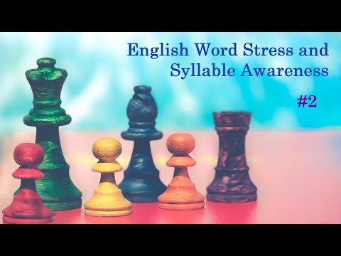 English word stress in 3-syllable words #pronunciation #wordstress #syllables