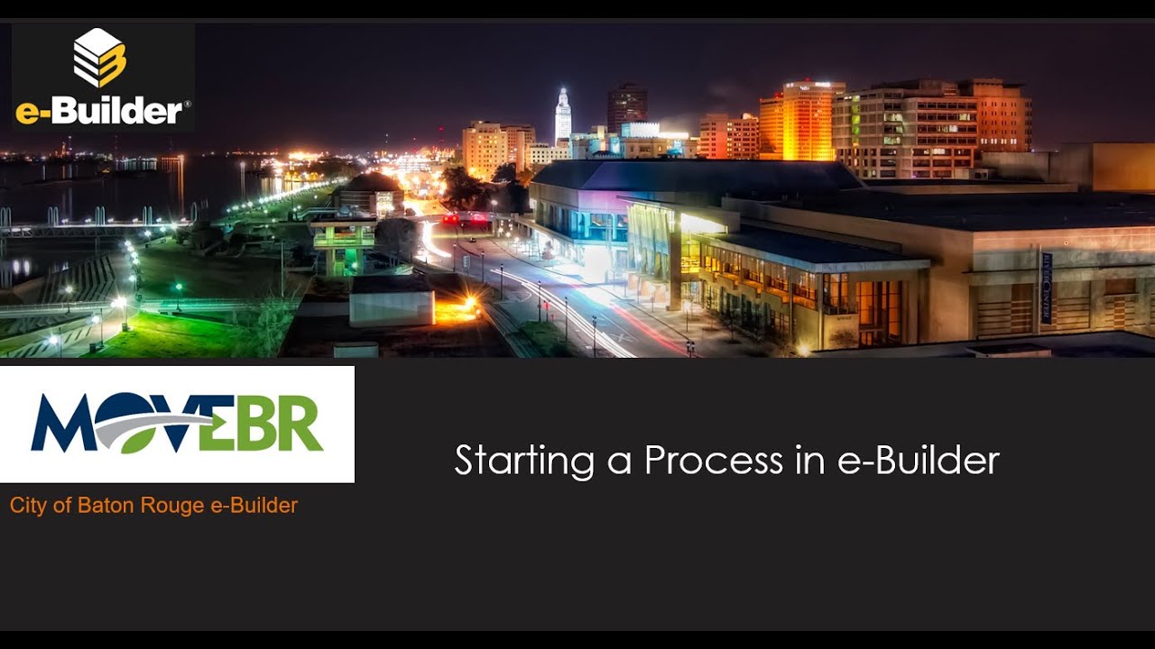 Starting a Process in e Builder