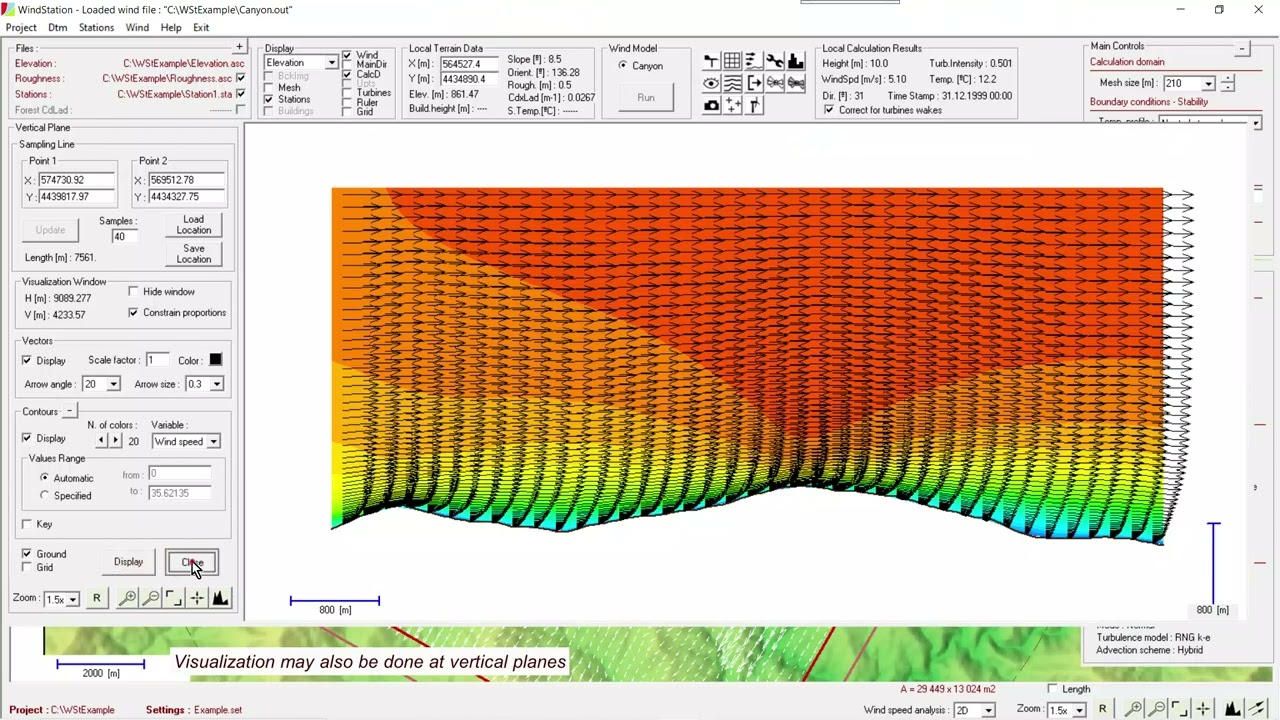 Tutorial 2 - Wind  Field Simulation and Wind Farm Calculation