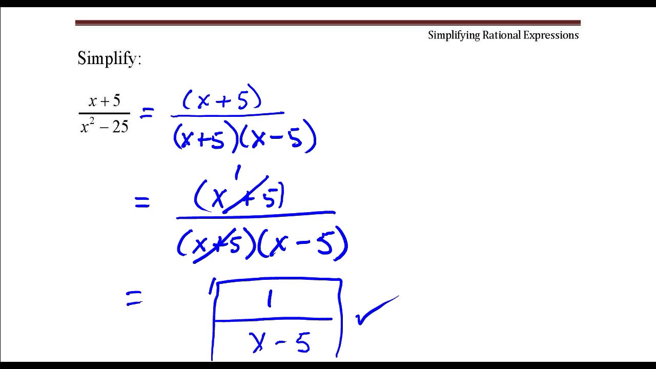 Simplify the Rational Expression 4