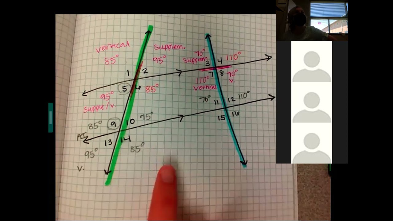 Solving for Missing Angles Notes Video