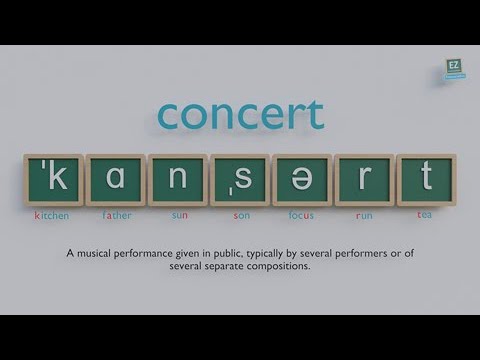 How to pronounce concert ?