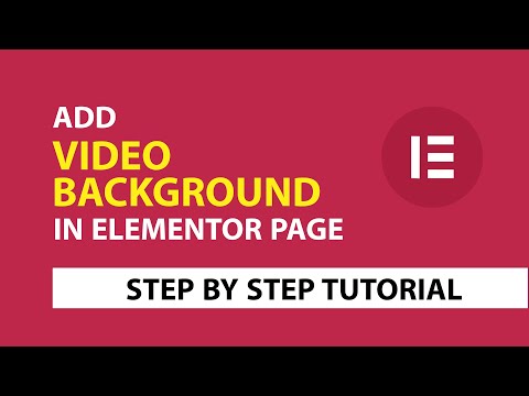 How to add Background Video in Elementor