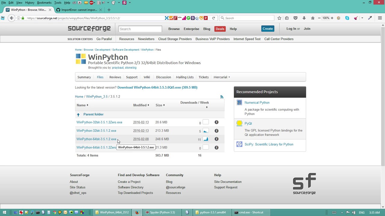 python + Qt under windows + example code (Winpython)