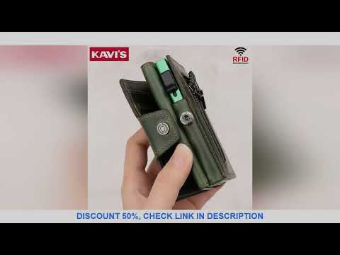 RFID Credit Cards Holder Genuine Leather Wallet with Money Clip Luxury Magic Trifold Wallets Coin Po