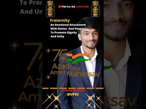 Definition Fraternity | What Is Ferternity And How | Ch-3 | Cl-9 | With R Abhi Sir