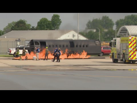 Indianapolis airport emergency crews and mutual aid partners put emergency response plan to the test