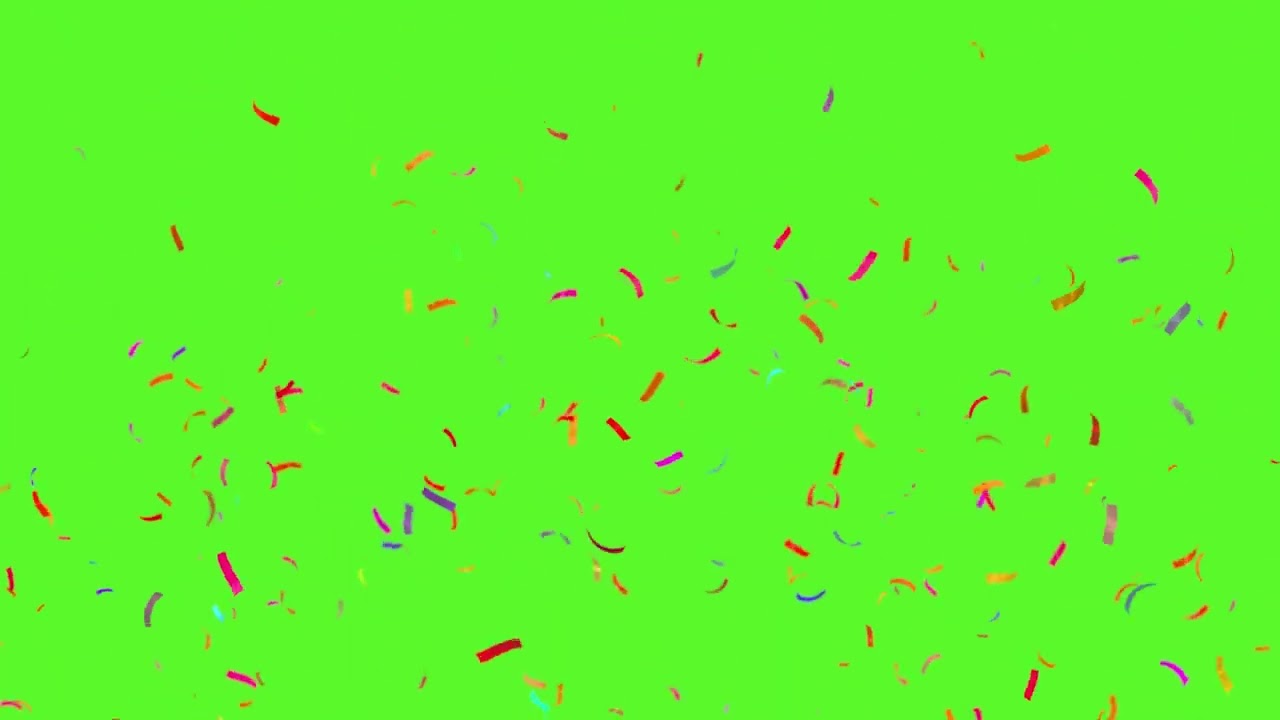 [4K] Confetti Blast Green Screen