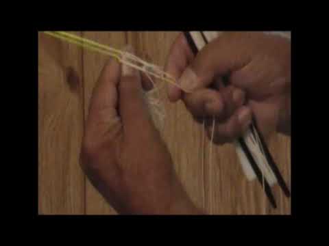 How to start a cast net, or cast net webbing.