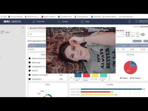 Create a Demographic "Quick Report" Profile in Simmons Insights